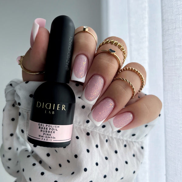 Gel Polish Rubber Base Foil, Pink 10 ml– Didier Lab UK